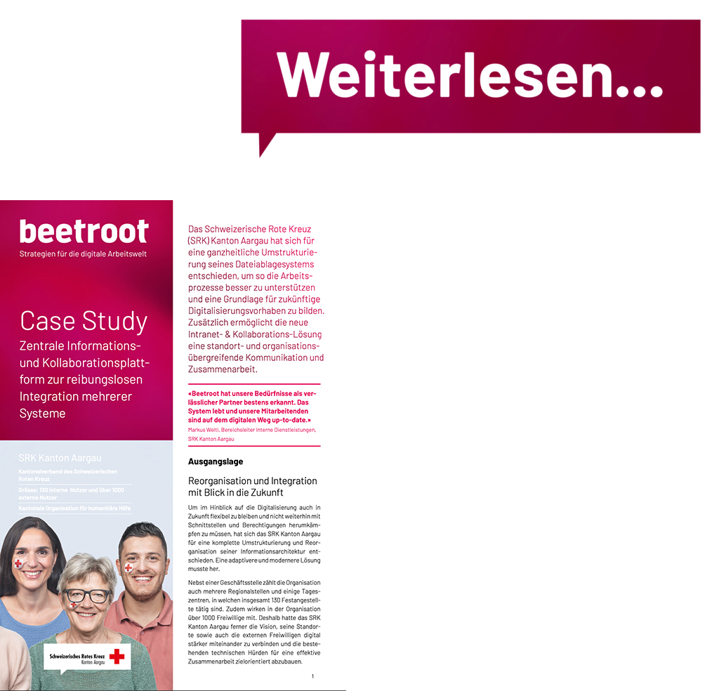 Eine zentrale Plattform fürs SRK Kanton Aargau